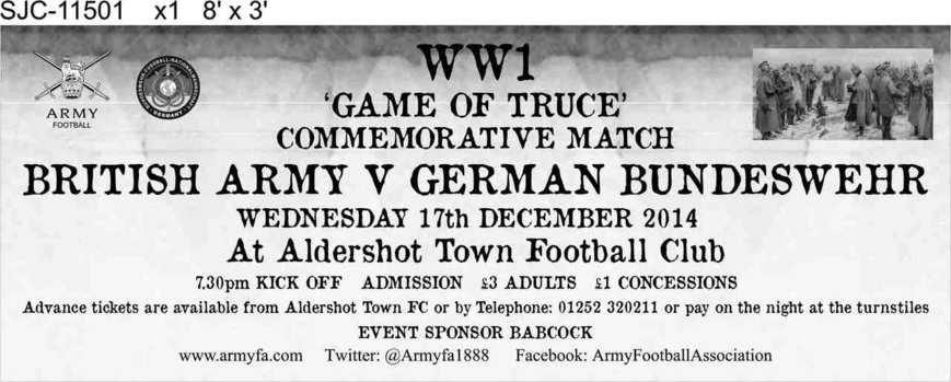 British and German Army Christmas Truce Match - Army FA