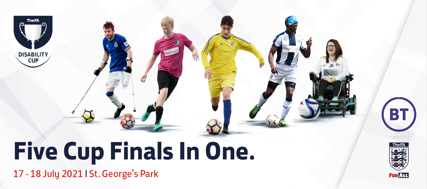 THE 2021 FA DISABILITY CUP FINALS AT ST GEORGES PARK WILL BE SHOWN LIVE ...