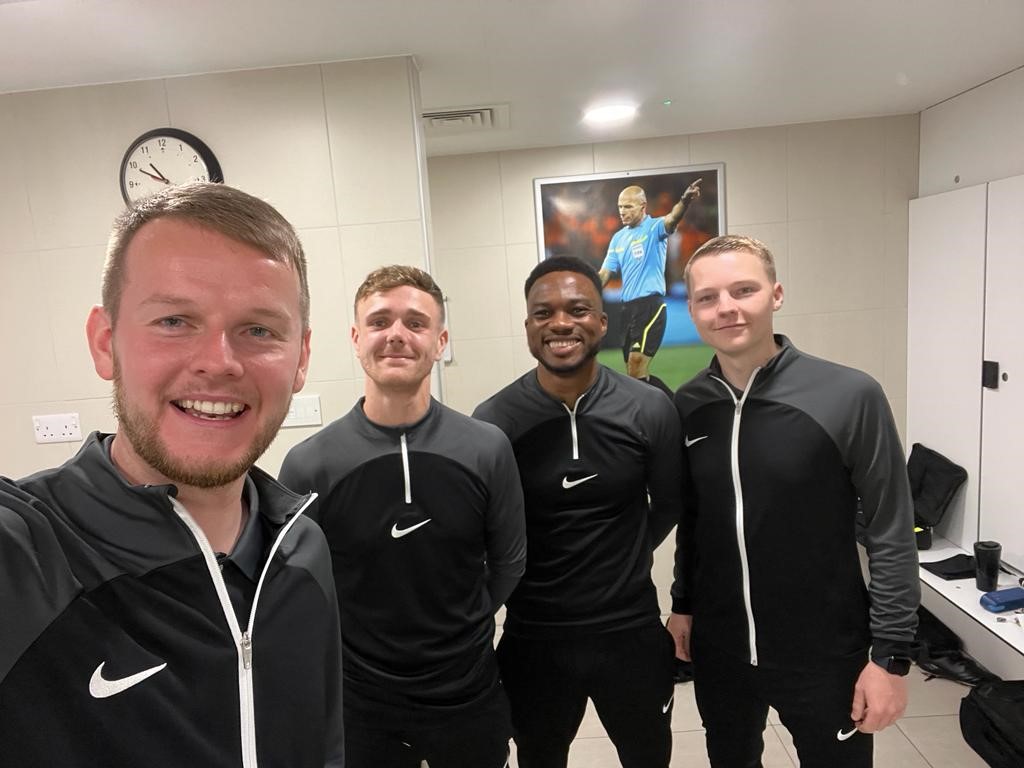 Cheshire match officials on the international stage