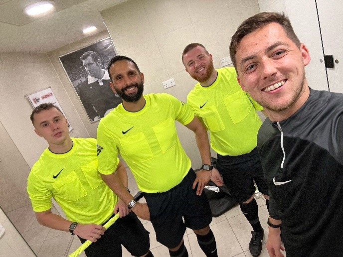 Cheshire match officials on the international stage