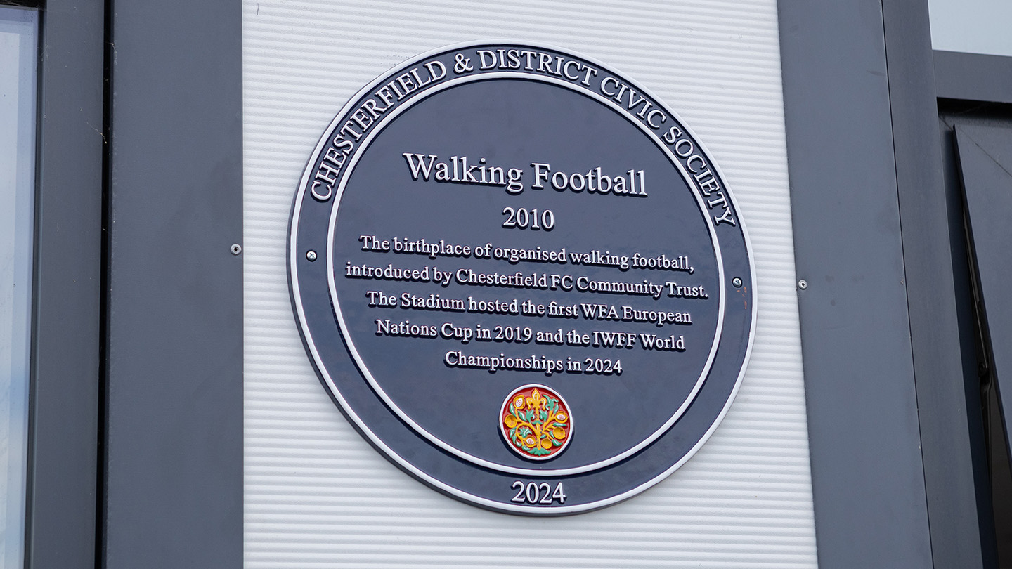Plaque unveiled to mark Chesterfield as the birthplace of Walking ...