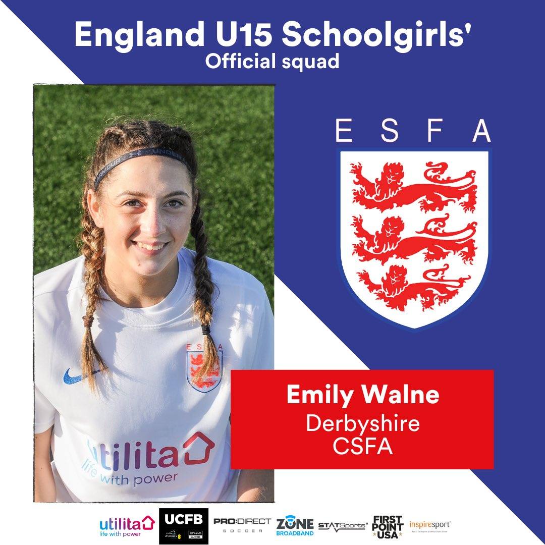 Emily Walne represents Derbyshire in England U15 Schoolgirls' Squad ...