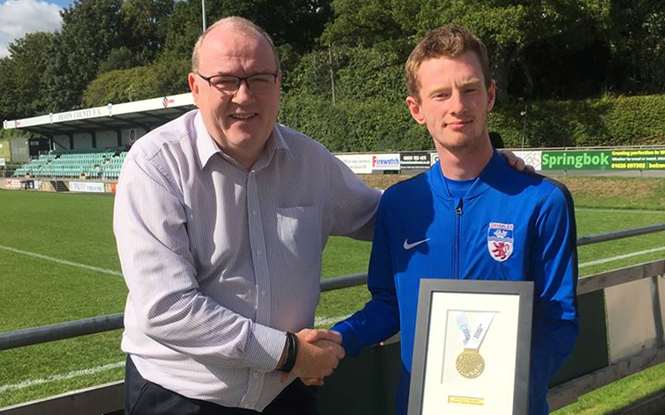 National Recognition for Coach Core Apprentice Bailey Gray - Devon FA