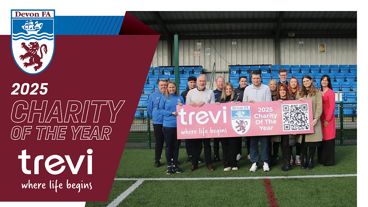 Devon County FA Announces Trevi As Charity Partner for 2025 - Devon FA