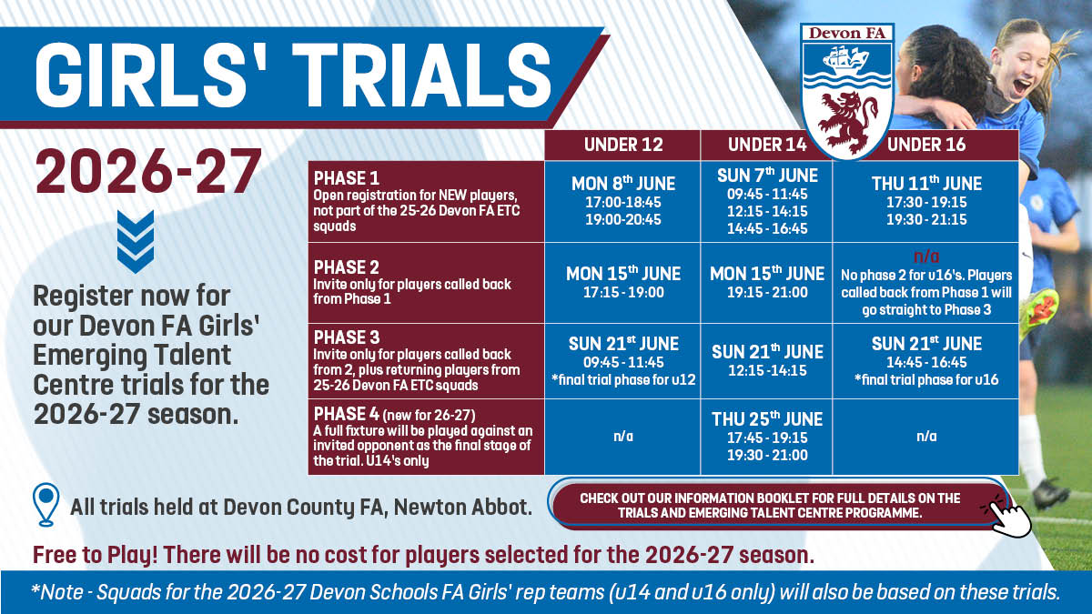 2026-27 Girls Emerging Talent Centre and representative team trial ...