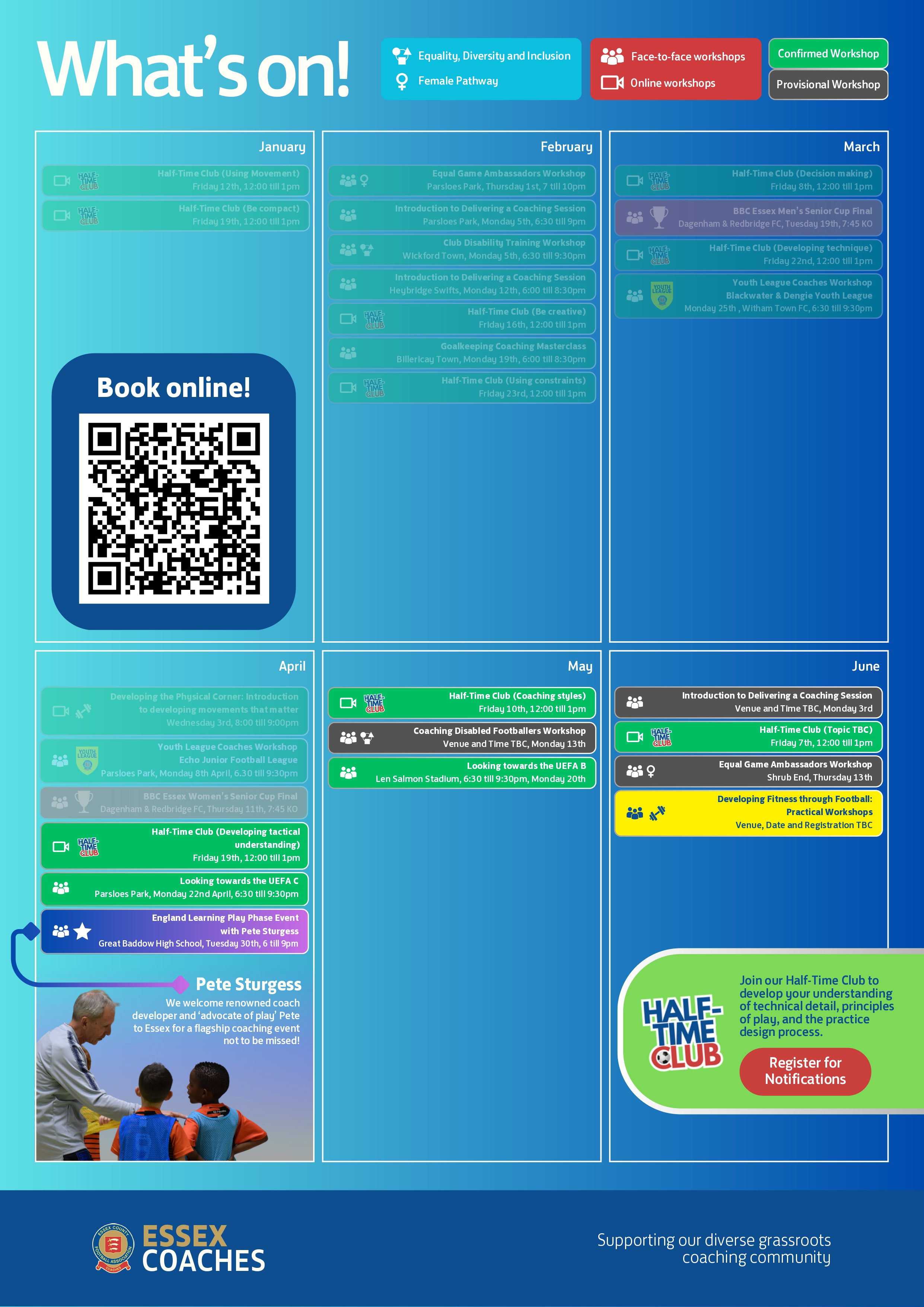 Workshop Calendar - Essex FA