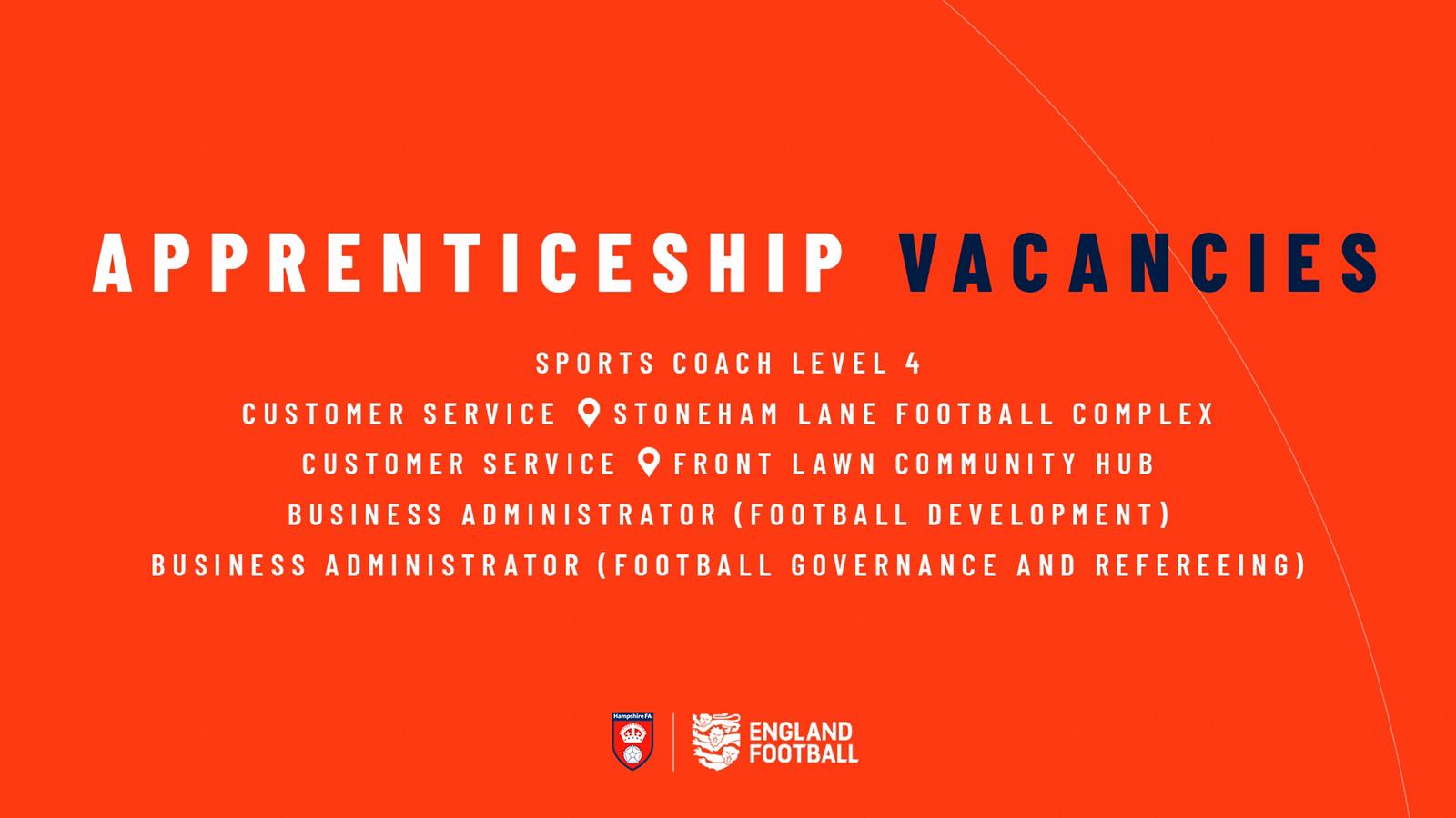 Apprenticeship Vacancies - Hampshire FA
