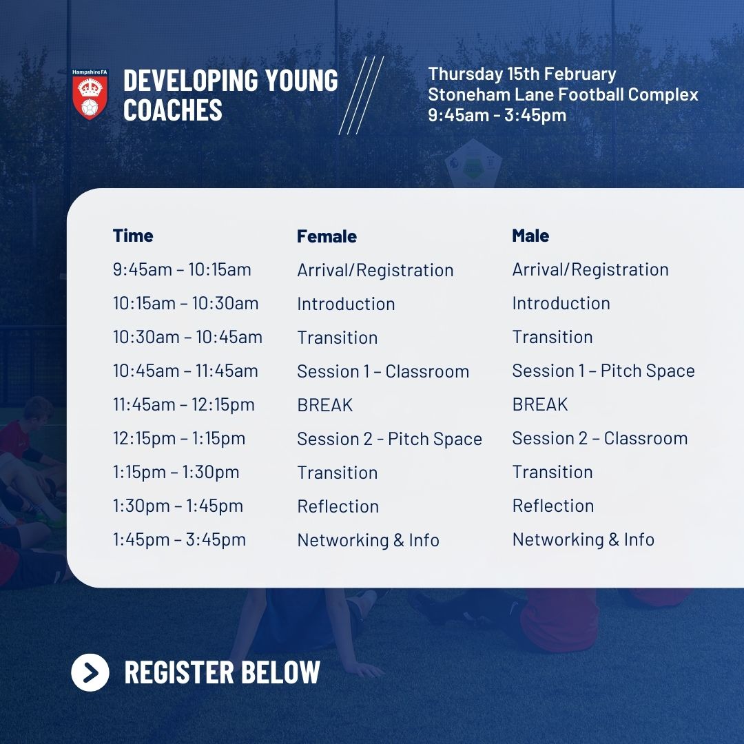 Developing Young Coaches - Hampshire FA