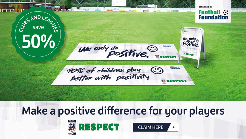 The FA Respect campaign We Only Do Positive - Hampshire FA