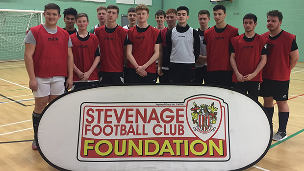 Stevenage FC Kicks Take On Futsal - Hertfordshire FA