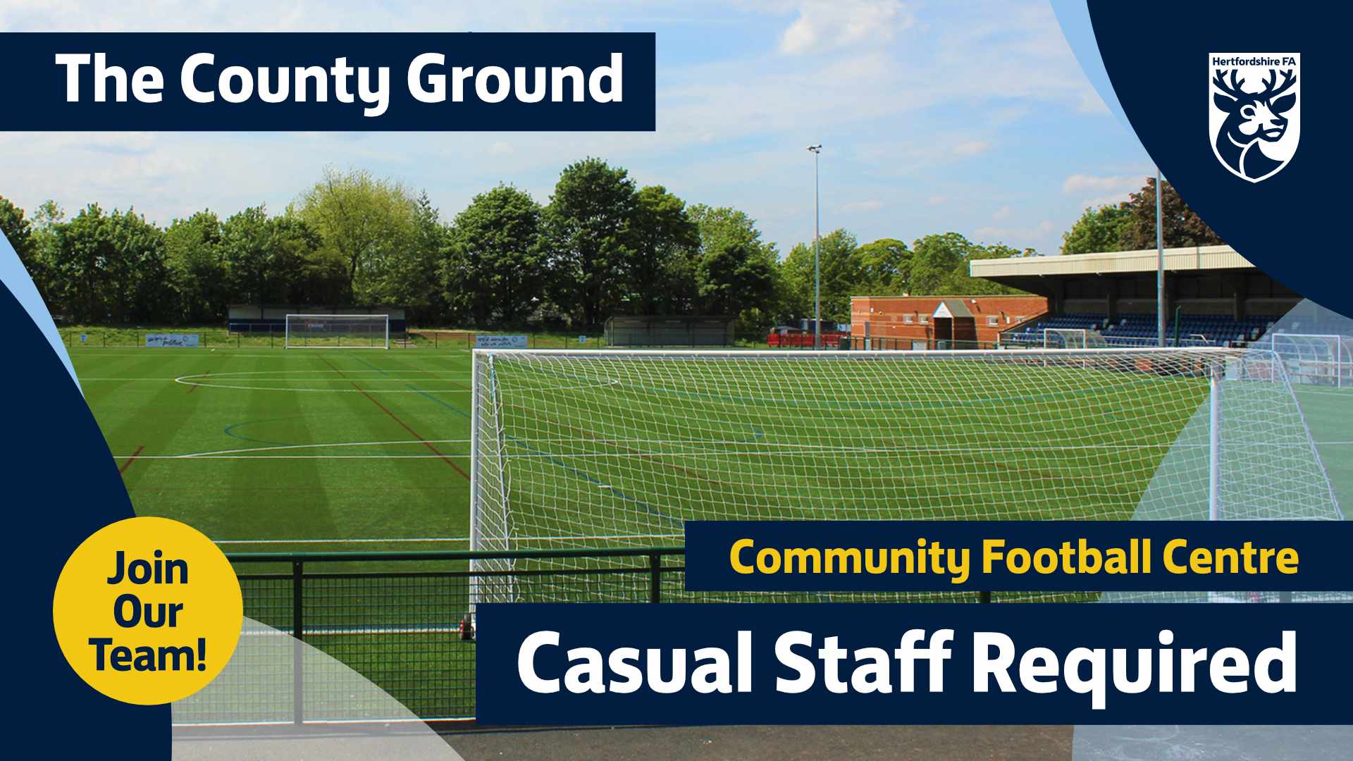 Casual Staff Required - Hertfordshire FA