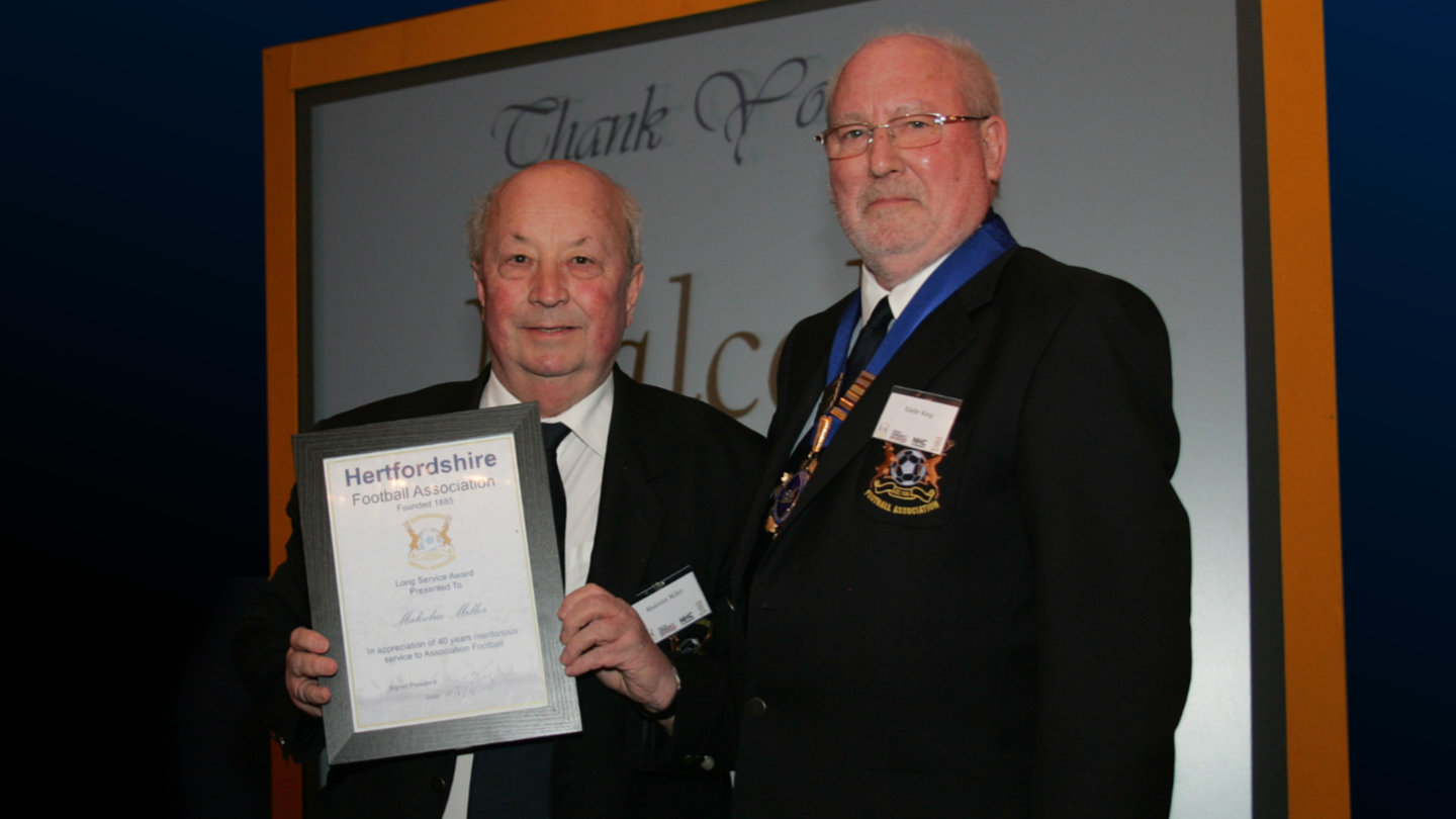In Memory of Malcolm Miller - Hertfordshire FA