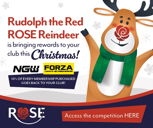 Rudolph the Red ROSE Reindeer - Lancashire FA