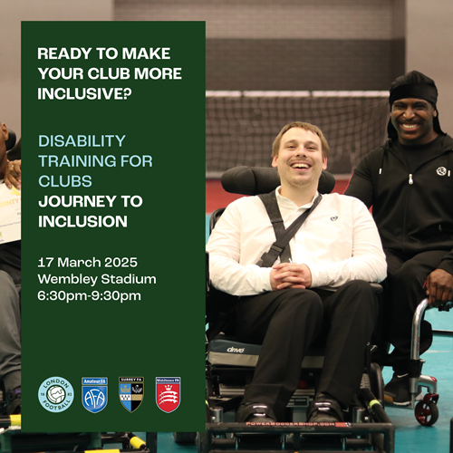 Get involved in disability football in London - London FA