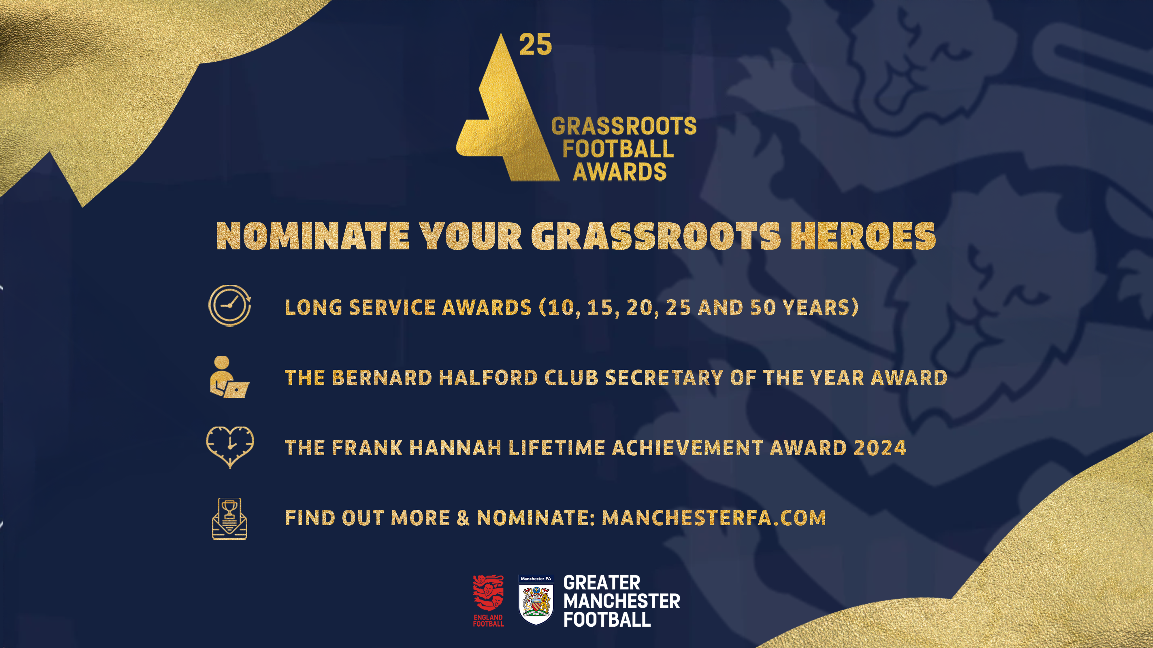 Manchester FA Grassroots Awards 2025 - Nominations open - Manchester FA