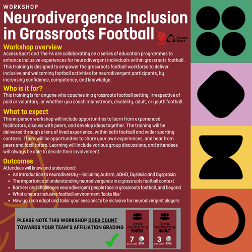New Coach Development Workshop Neurodivergence Inclusion in Grassroots ...
