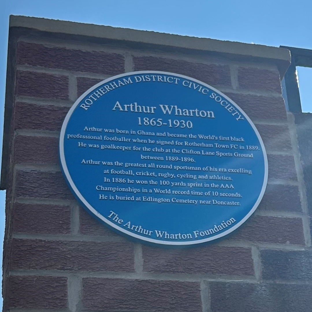 Rotherham honours Arthur Wharton - Sheffield & Hallamshire FA