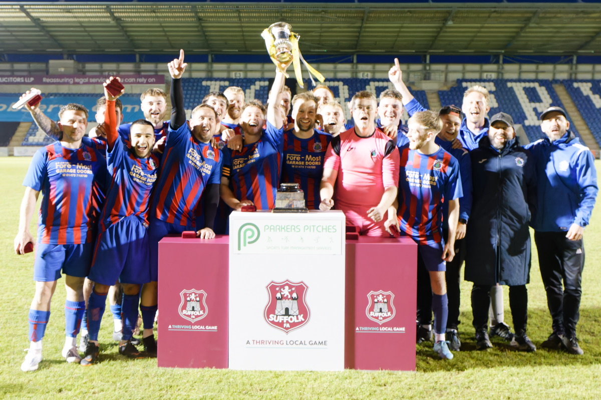 Late goals win cup for AFC Kesgrave - Suffolk FA