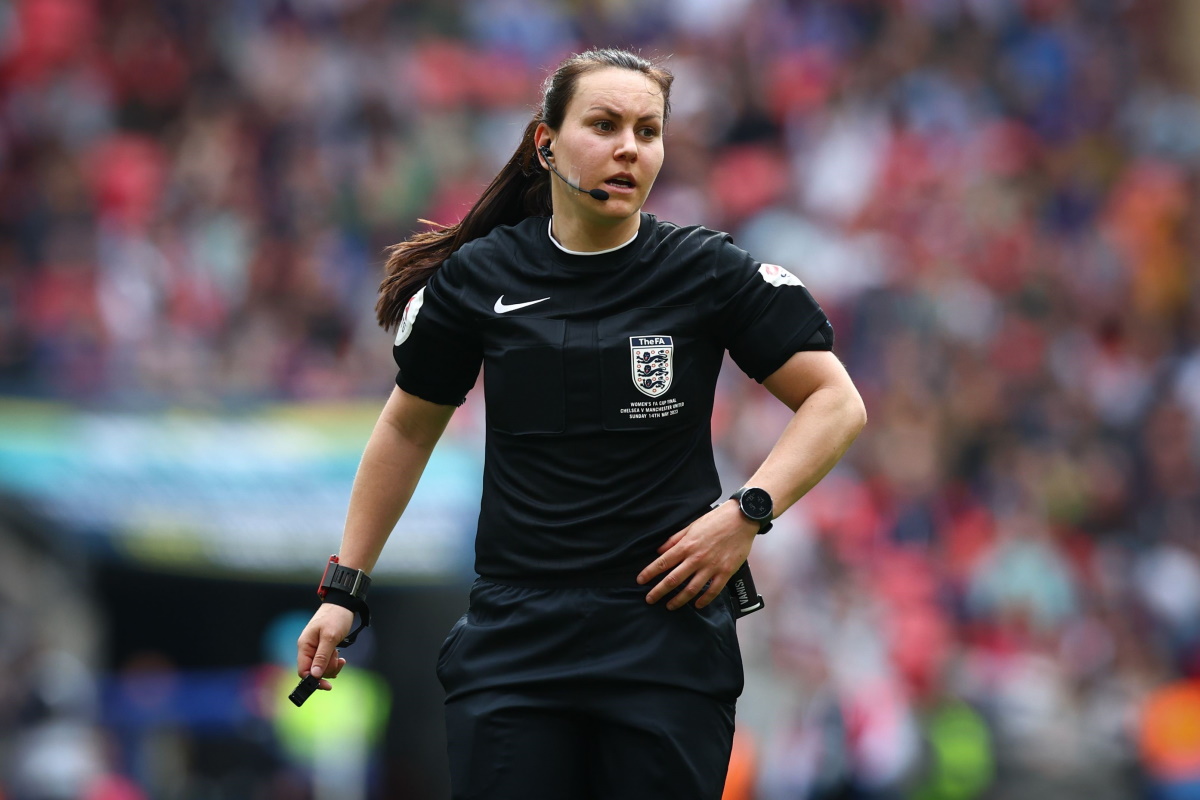 Emily celebrating FIFA list promotion - Suffolk FA