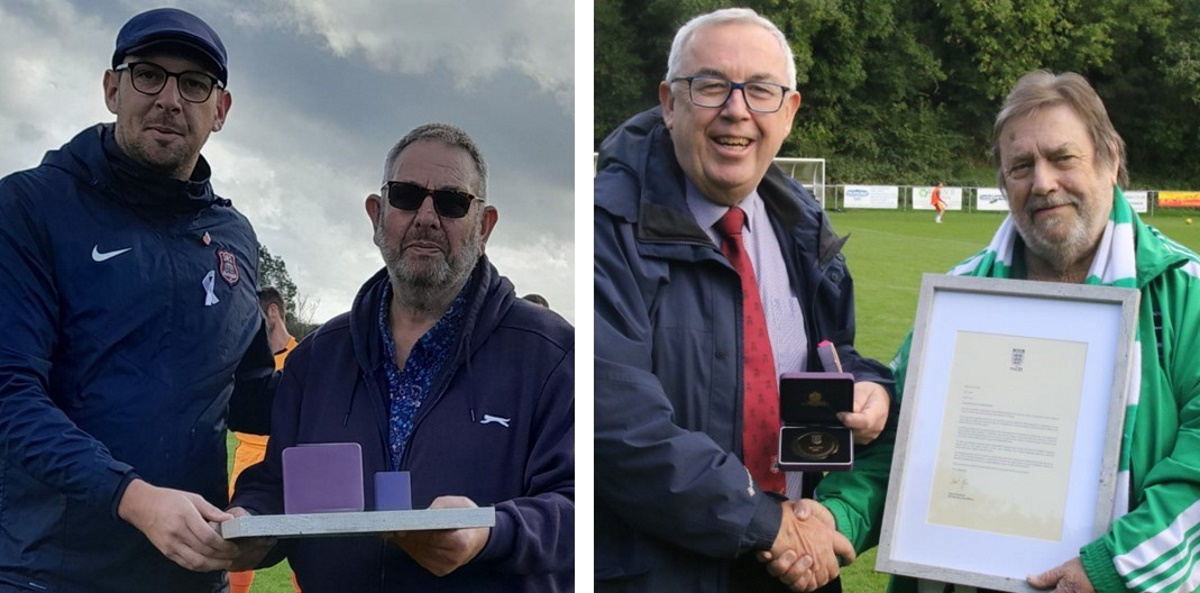 Tony and Alan both honoured by The FA - Suffolk FA