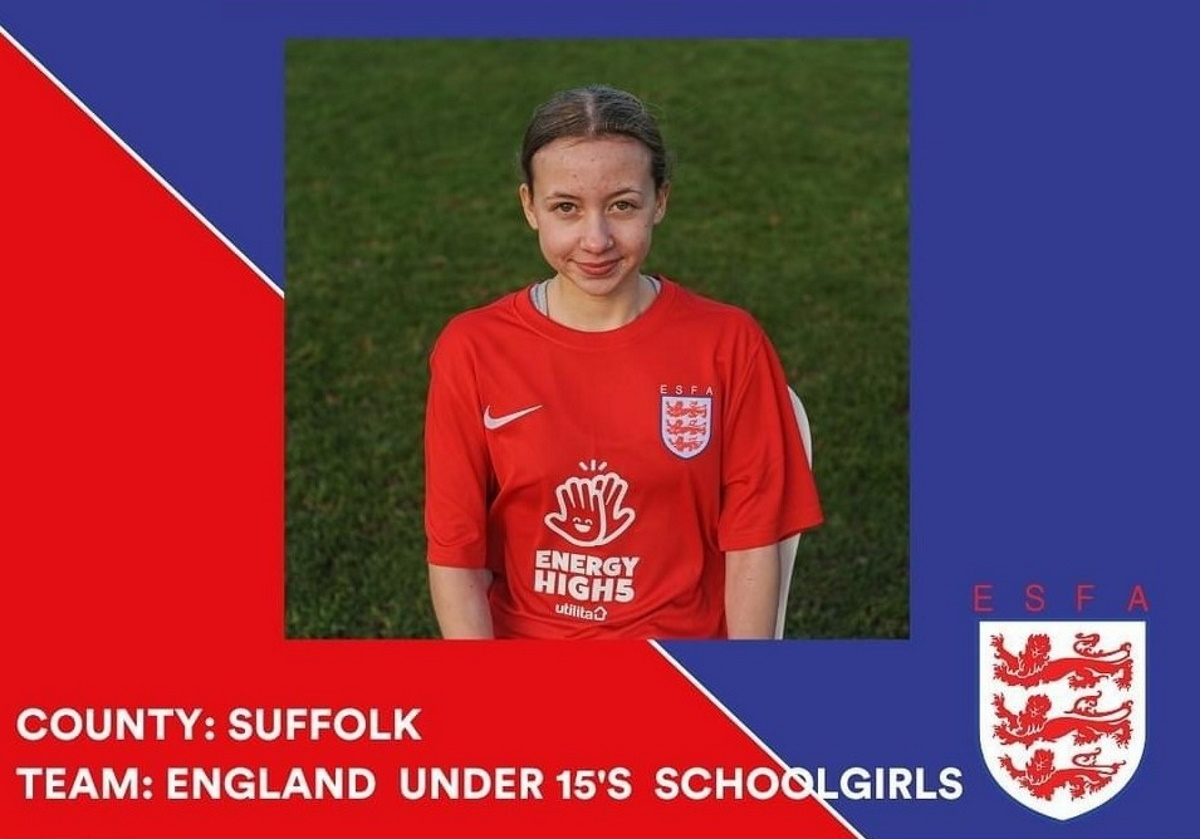 Kaci-Jai celebrating England squad call - Suffolk FA