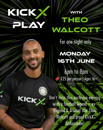 An Evening with Theo Walcott at KickX - Selling Fast - Surrey FA