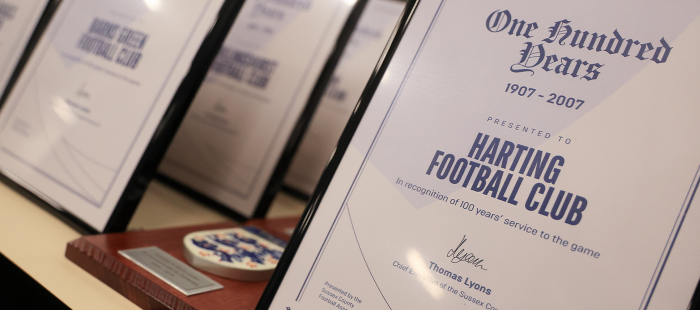 100 Year Club Awards - Sussex County FA