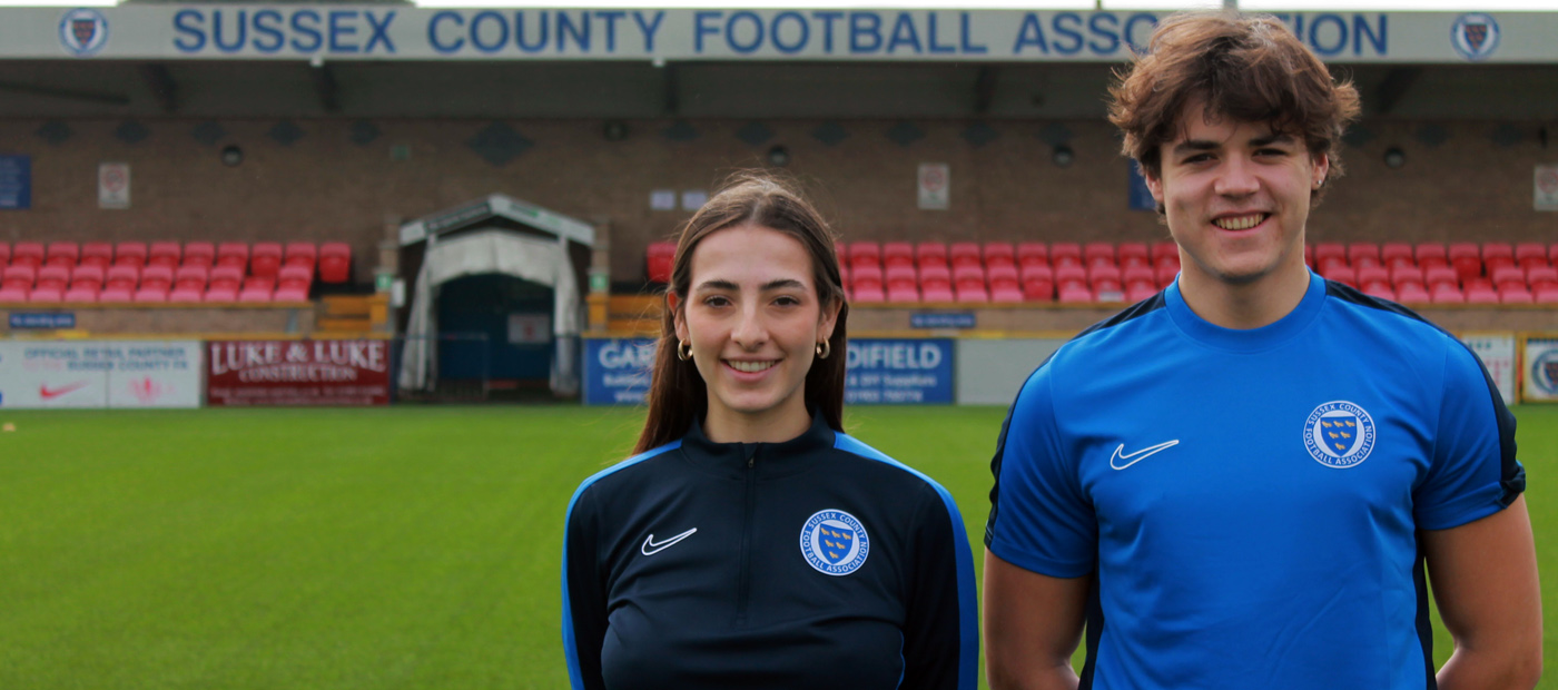Alice Frise and Jack Hardcastle join the team - Sussex County FA