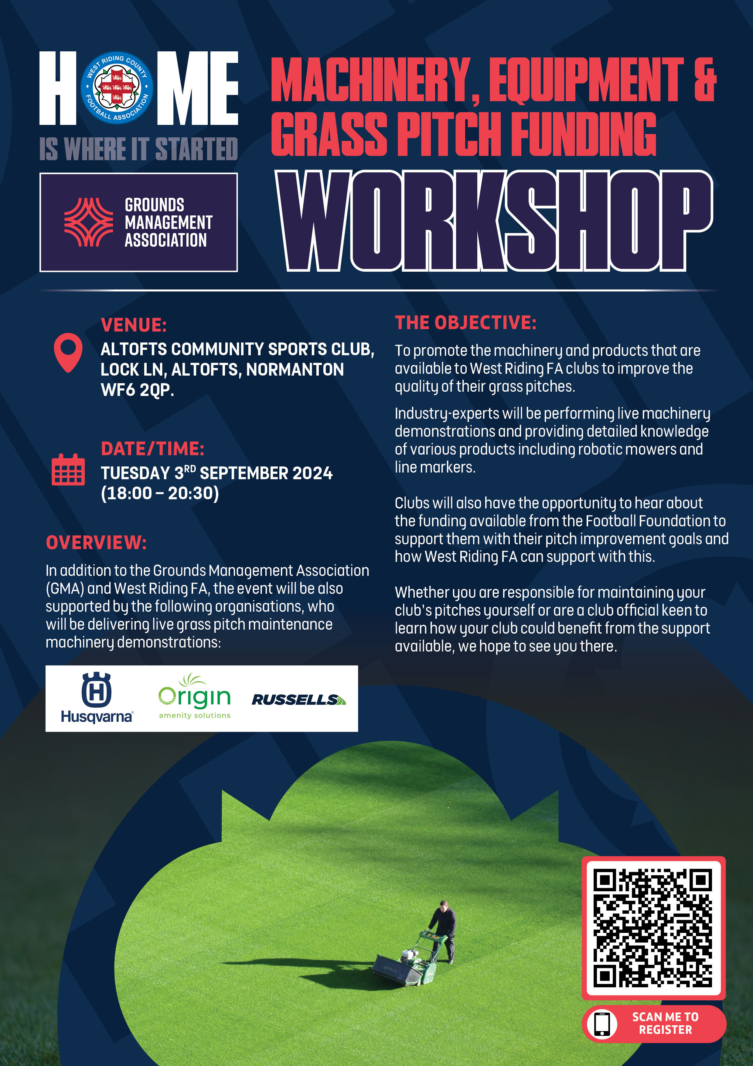 Machinery, Equipment & Grass Pitch Funding Workshop