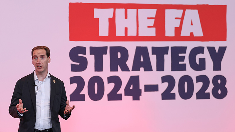 Mark Bullingham on FA's aims as new 2024-2028 FA Strategy published