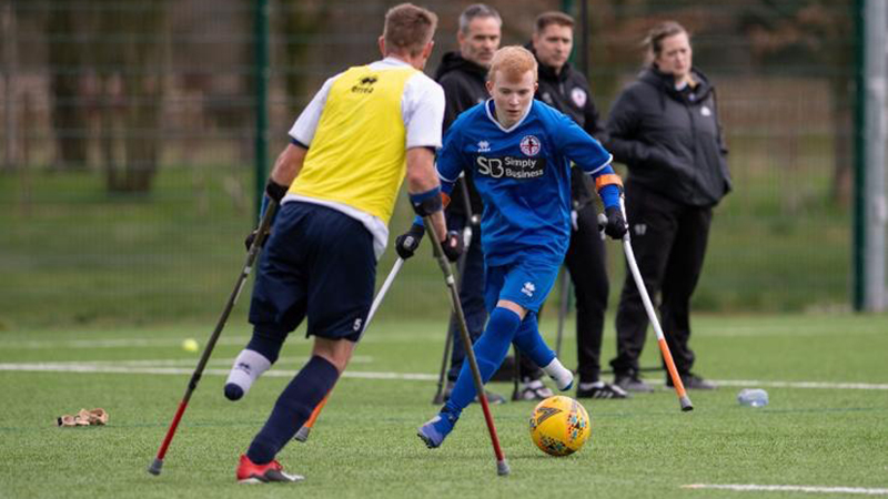 Amputee footballer Jamie Oakey tells his football story