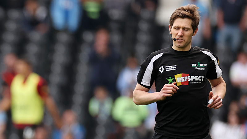 Paul Tierney to referee 2023 Emirates FA Cup Final