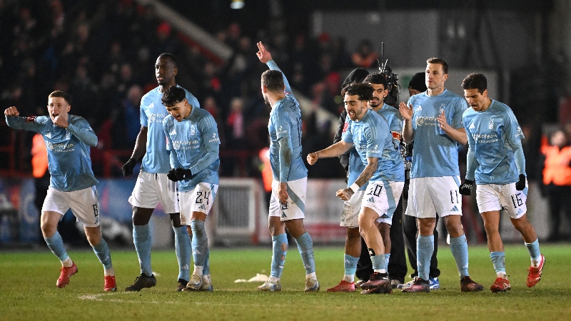 Nottingham Forest edge out Exeter City after shootout in FA Cup