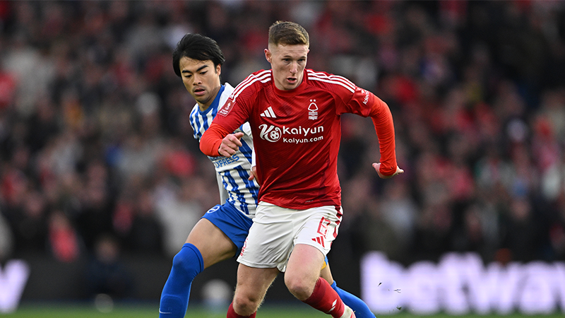 Nottingham Forest's Elliot Anderson speaks ahead of the Emirates FA Cup ...
