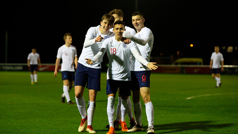 England U18s beat Belarus by 2-1 at St. George's Park