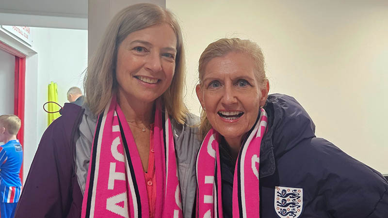 FA Chair Debbie Hewitt MBE joins 'Match of the Dames' at Altrincham's ...