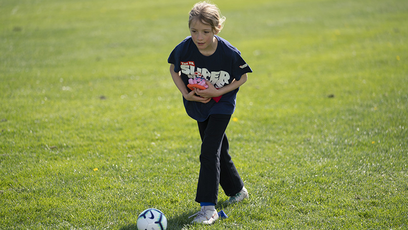 Watch our daily football exercise from FA SuperKicks!