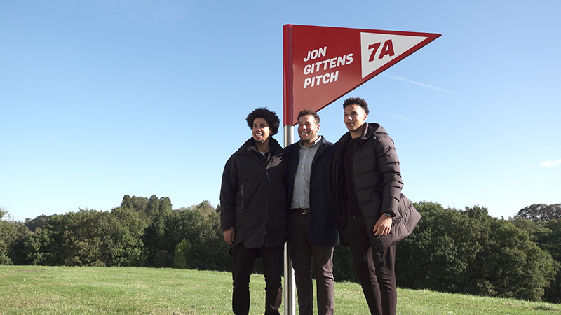 Jon Gittens Pitch unveiled at St. George's Park in honour of former FA ...