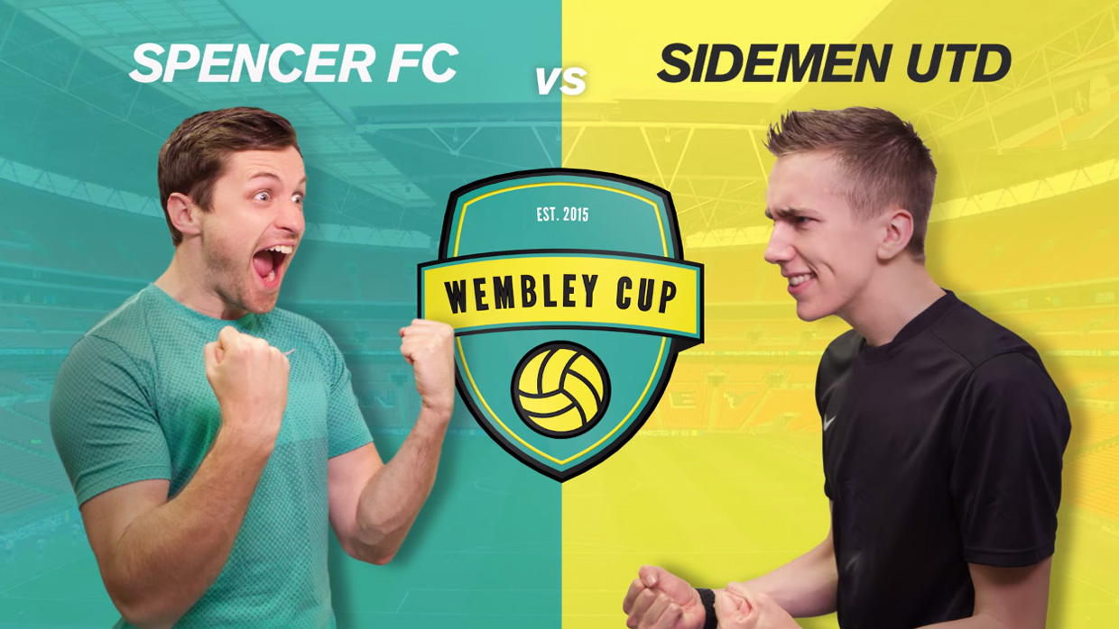 Spencer FC v Sidemen United in EE's Wembley Cup