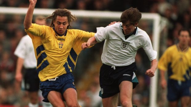 Darren Anderton recalls debut as England prepare for Denmark at Wembley