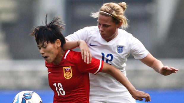 Chelsea defender Gilly Flaherty makes England debut in China after five ...