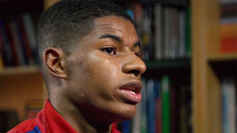 England and Manchester United youngster Marcus Rashford re-lives Under ...
